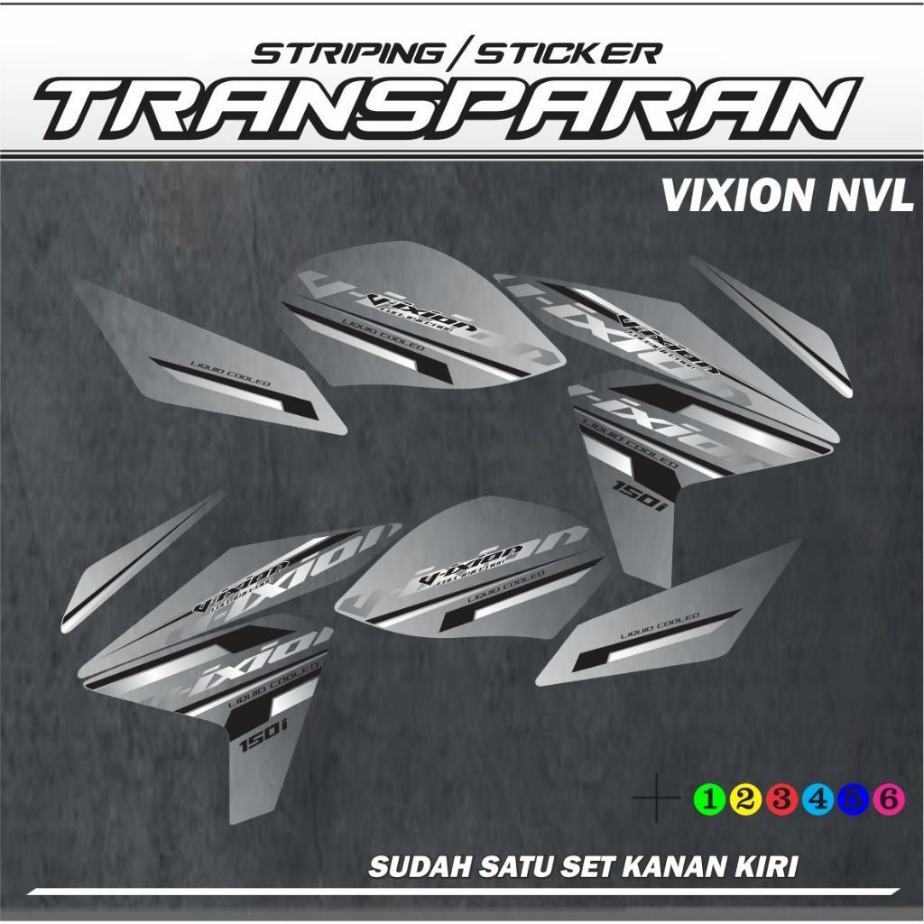 Jual STICKER BENING TRANSPARAN UV MOTOR YAMAHA VIXION NVL NEW TAHUN ...