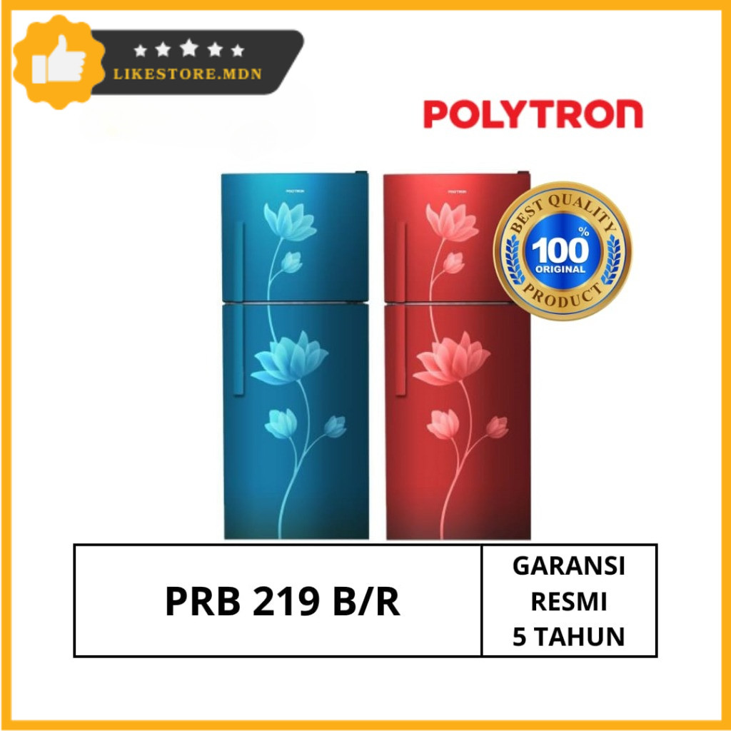 Jual KULKAS Polytron 2 Pintu 210 Liter PRB 219 R/B | Shopee Indonesia