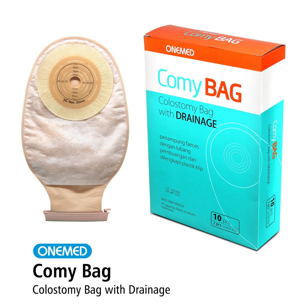Jual OneMed Colostomy Bag Kantong Kolostomi Comy Bag Drainage OJ2 ...