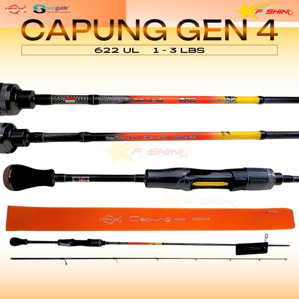 Jual Joran UL CAPUNG 622 1-3lb GEN 4 Ultralight by Relix Nusantara Gen3 Penta Series Special ...