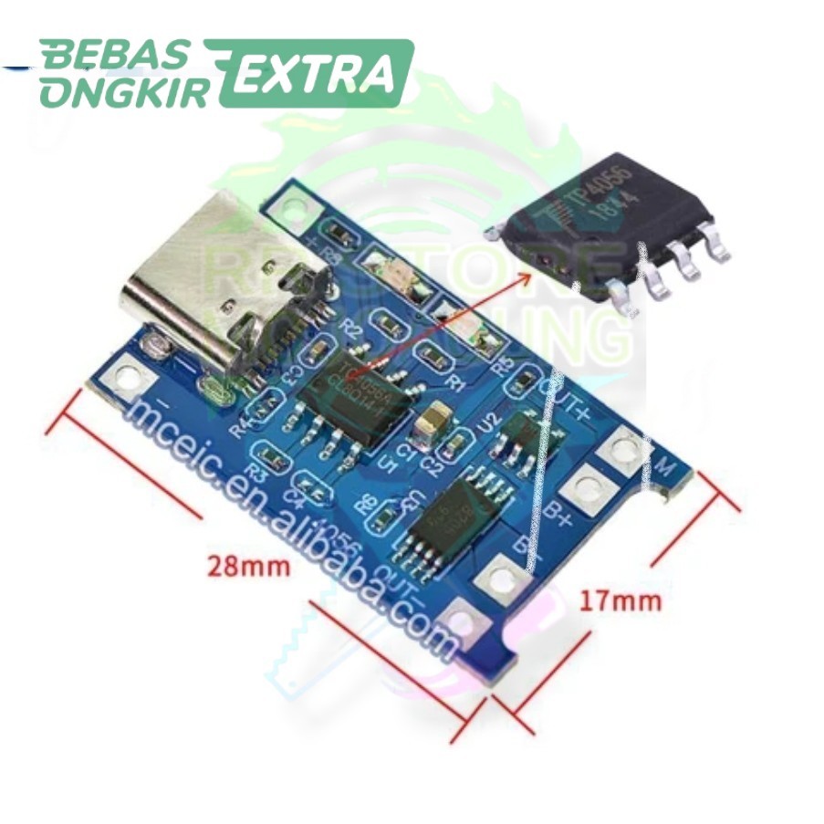 Jual Diskon!! Modul Charger Type C 5V 18650 Lithium Battery Charger ...