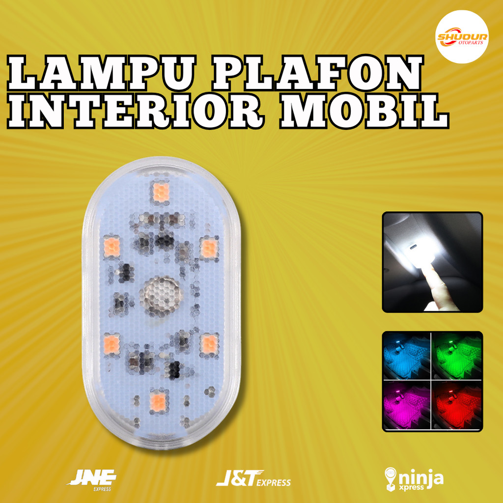 Jual Lampu Plafon Mobil / Lampu LED Sentuh Plafon / Dashboard Mobil ...