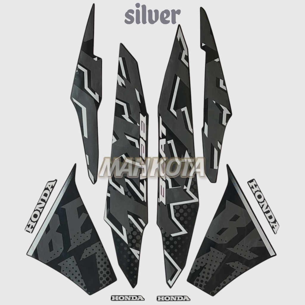 Jual STRIPING STICKER Honda Beat Street 2024 2025 full hitam abu silver ...