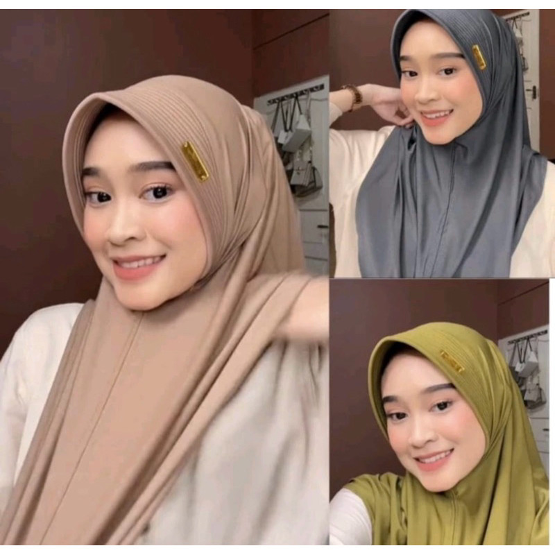 Jual BERGO HAMIDAH SIZE M LABEL BESI BY VICKY HIJAB A1 | Shopee Indonesia