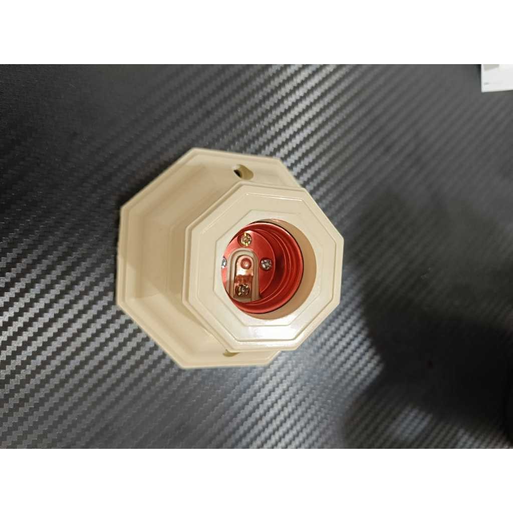 Jual FItting Plafon E27 Segi 8 Cream | Shopee Indonesia