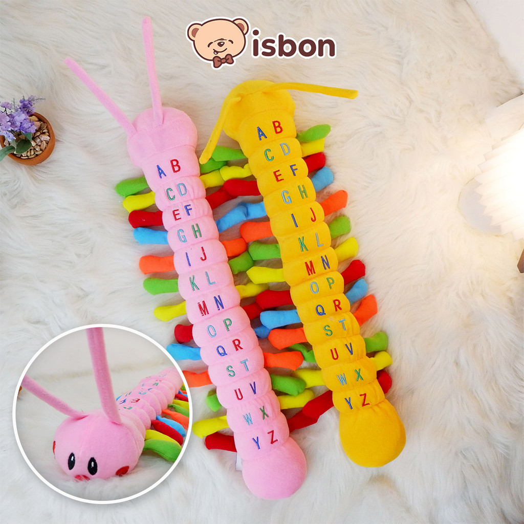 Jual ISTANA BONEKA Caterpillar Huruf Abjad Alphabet A-Z Ulat ulil Lucu ...