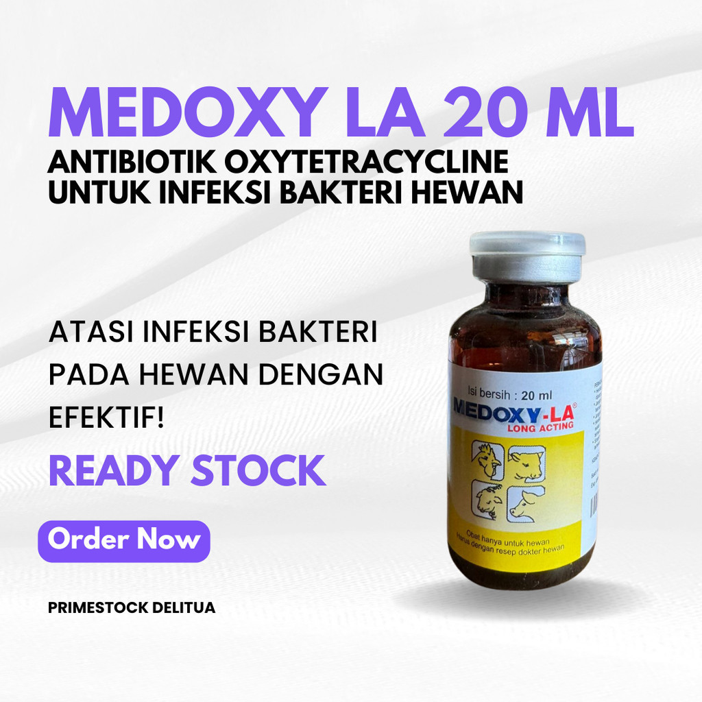 Jual MEDOXY LA 20 ml - Antibiotik Oxytetracycline untuk Pengobatan ...