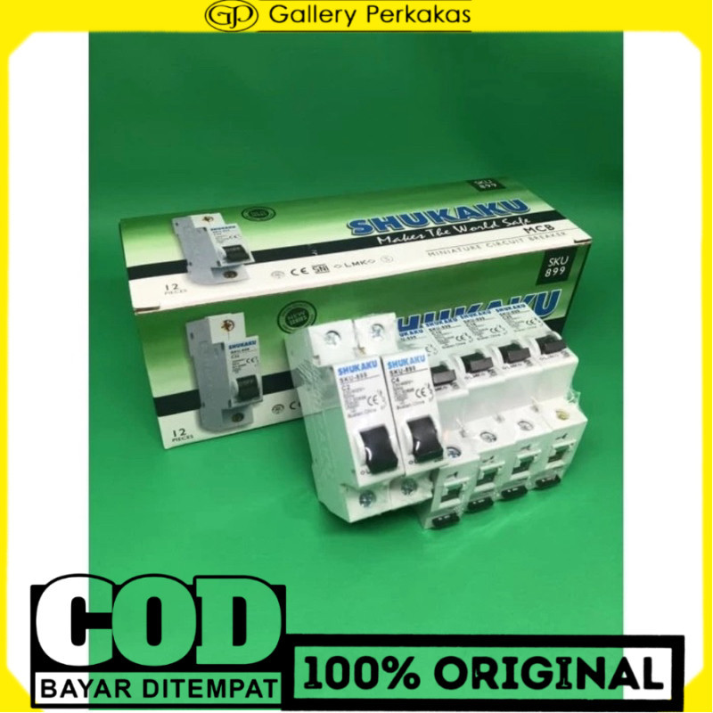 Jual Shukaku Mcb 1P 2A,4A,6A,10A,16A,20A,25A,32A,40A,50A,63A Mcb 1 phase | Shopee Indonesia