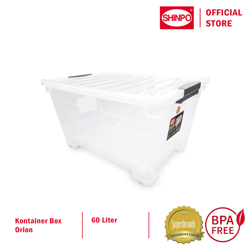 Jual SHINPO Orion Kontainer Plastik 60 Liter Dengan Roda Storage Box ...