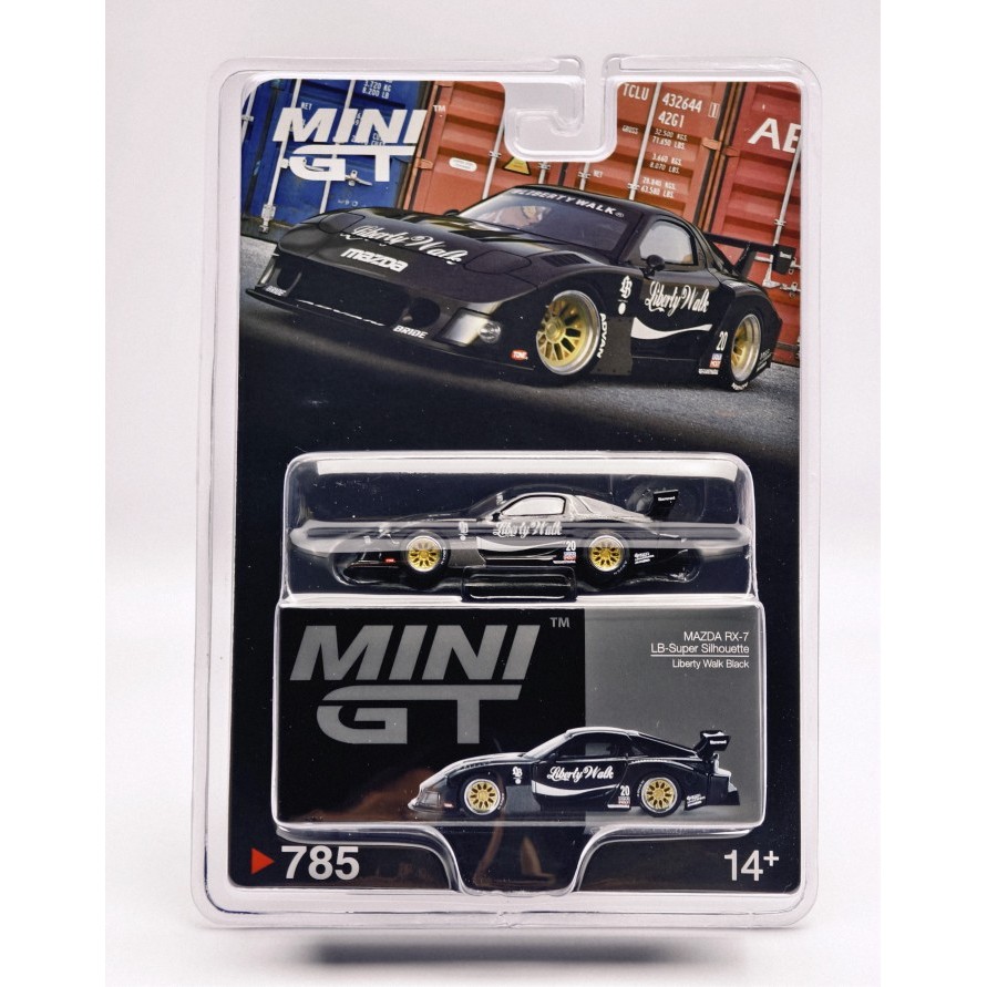 Jual Mini GT 785 Mazda RX-7 LB-Super Silhouette Liberty Walk Black MIJO ...
