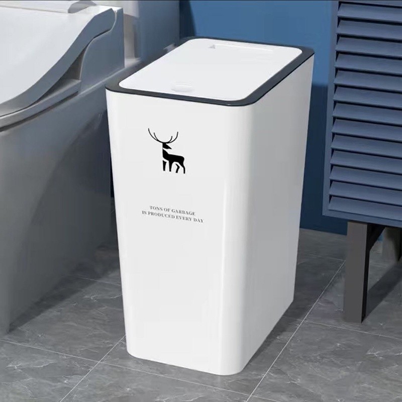 Jual Starlight Tempat Sampah Kamar Mandi Tutup Bentuk Persegi Trash bin ...