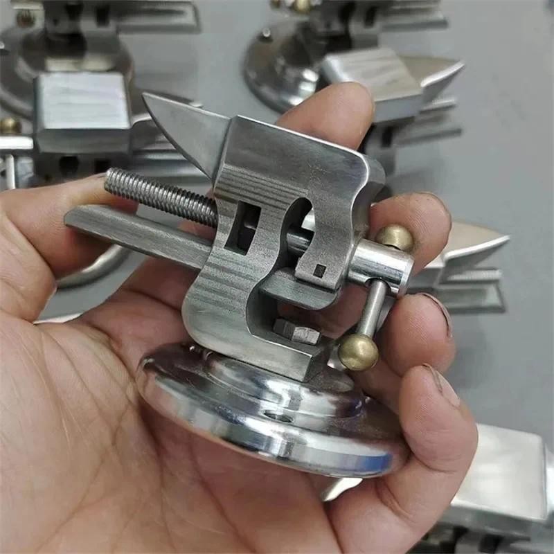 Jual Mini 304 Stainless Steel Bench Pliers With anvil 1 Inch Adjustable ...