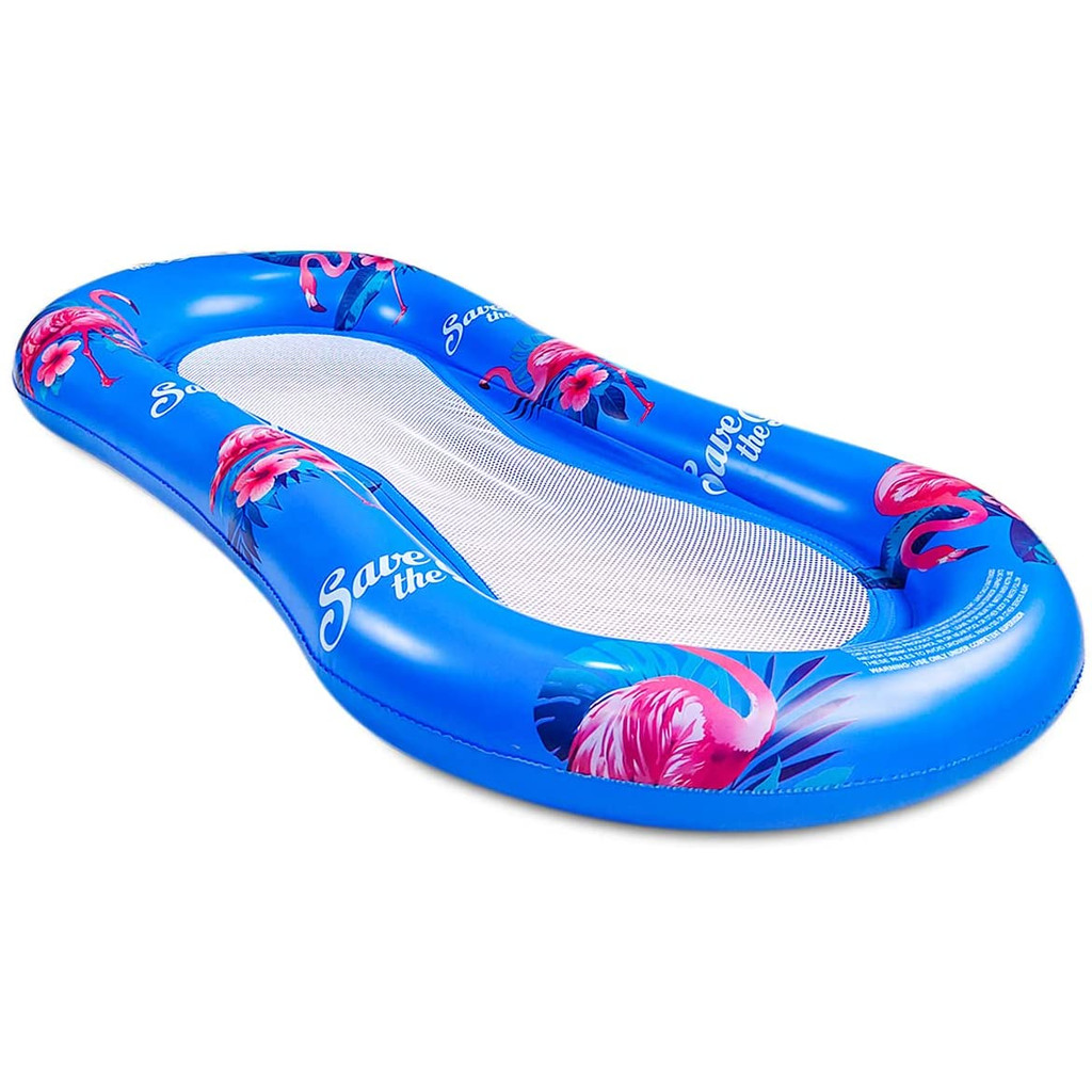 Jual Inflatable Pool Float Net Floating Bed Lounger Raft for Adult ...