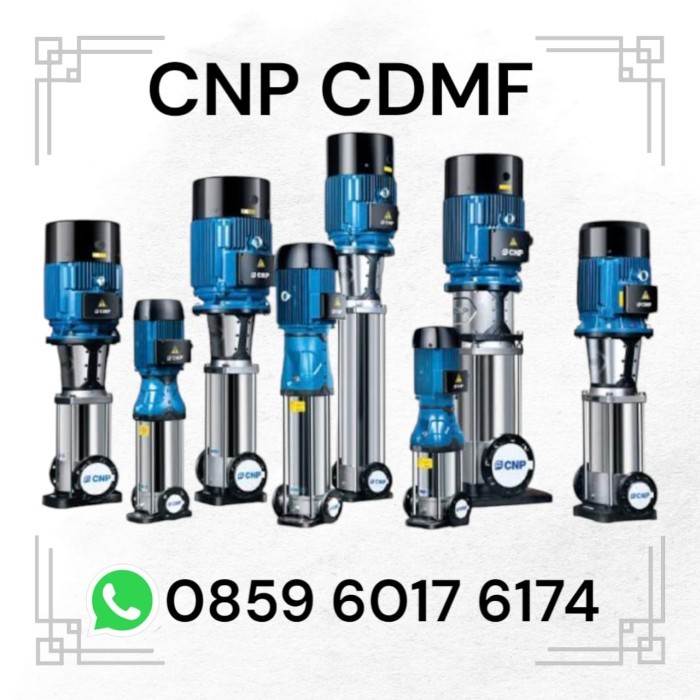 Jual pompa boster vertical multistage pompa air dorong vertical multistage CNP CDMF 3-12 1,5hp 1 ...