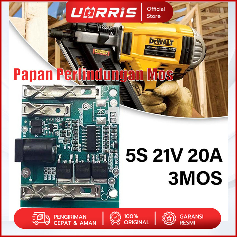 Jual Modul Bms 5s Papan Perlindungan Baterai Board 21V 20A / Pelindung ...
