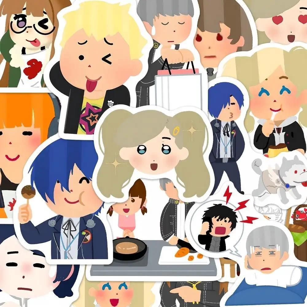 Jual Person Irasutoya collab Sticker Amamiya Ren Akechi Goro Stickers ...