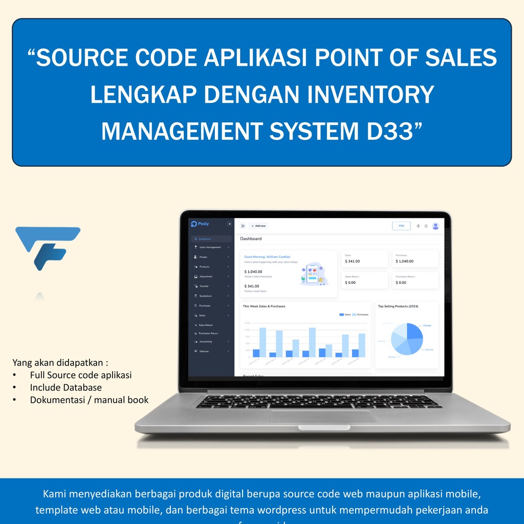 Jual SOURCE CODE APLIKASI POINT OF SALES LENGKAP DENGAN INVENTORY MANAGEMENT SYSTEM D33 | Shopee ...