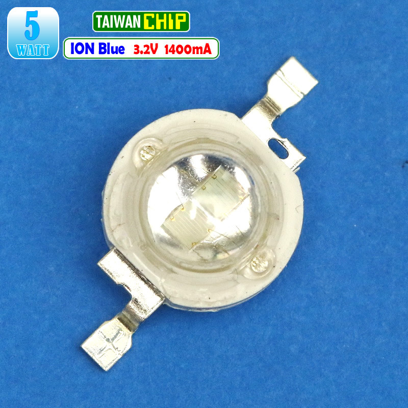 Jual HPL 5W 475nm 480nm ION BLUE Mata LED 2 Chip Strobo DRL Sign Tembak ...