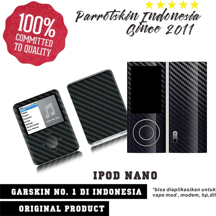 Jual garskin skin apple ipod nano 1g 2g 3g 4g 5g bisa custom | Shopee ...