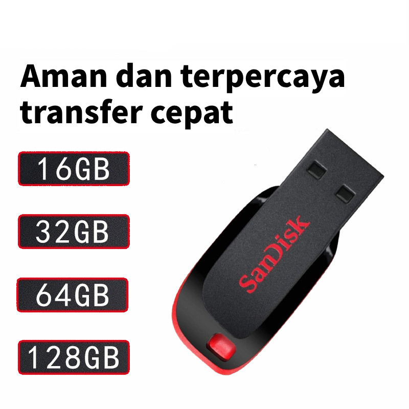 Jual SD Flashdisk Drives Cruzer Blade CZ50 128GB 64GB 32GB 16GB USB 2.0 ...