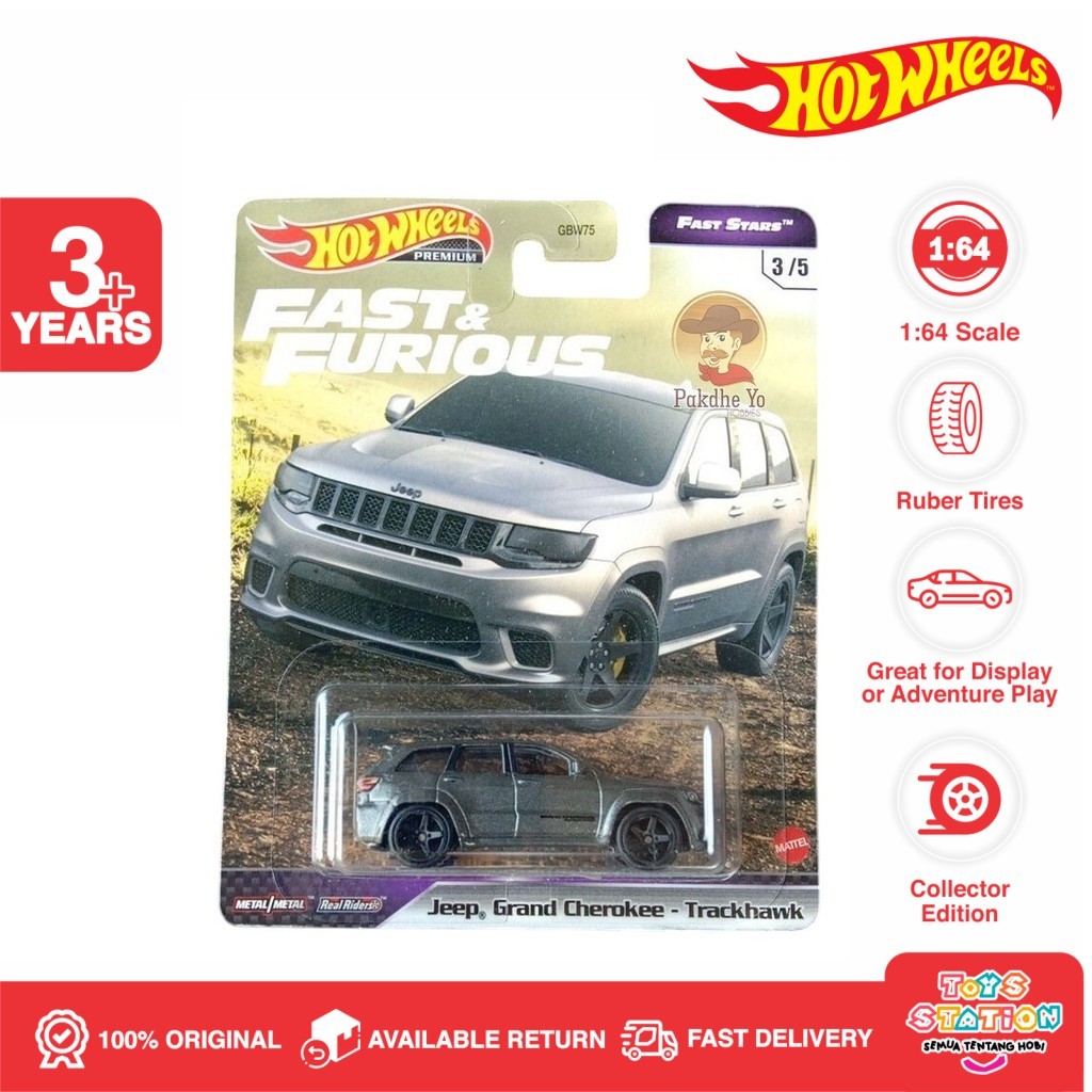 Jual Hot Wheels Premium Fast & Furious Jeep Grand Cherokee Trackhawk ...