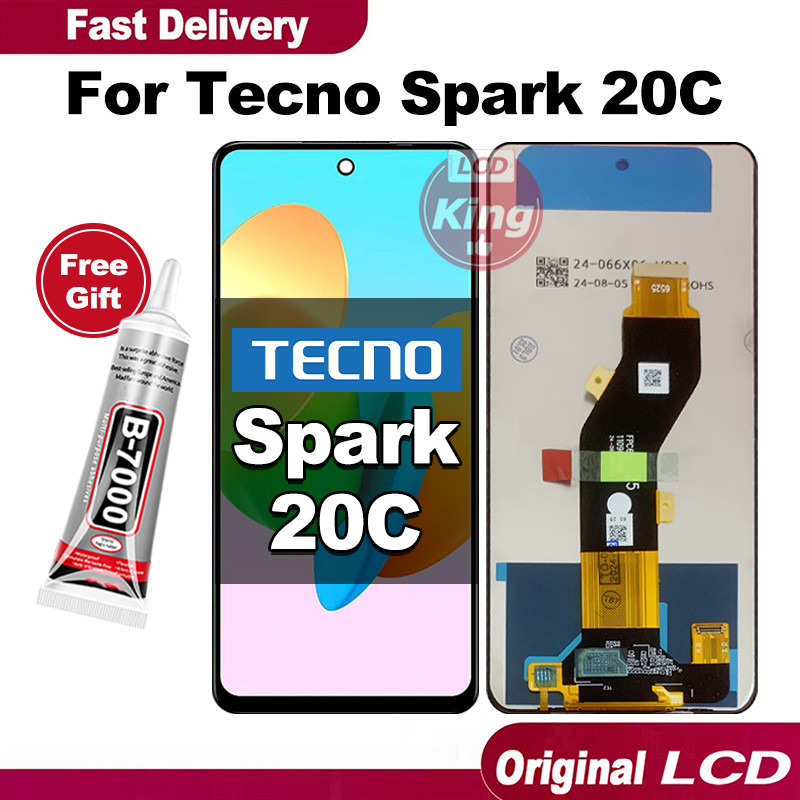 Jual LCD FOR Tecno Spark 20C TOUCHSCREEN Fullset Crown Murah Ori ...