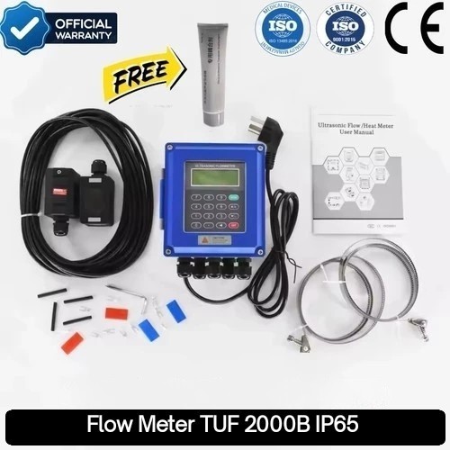 Jual Flow Meter TUF 2000B IP65 Ultrasonic Flowmeter DN15-80 TS-2 HT ...