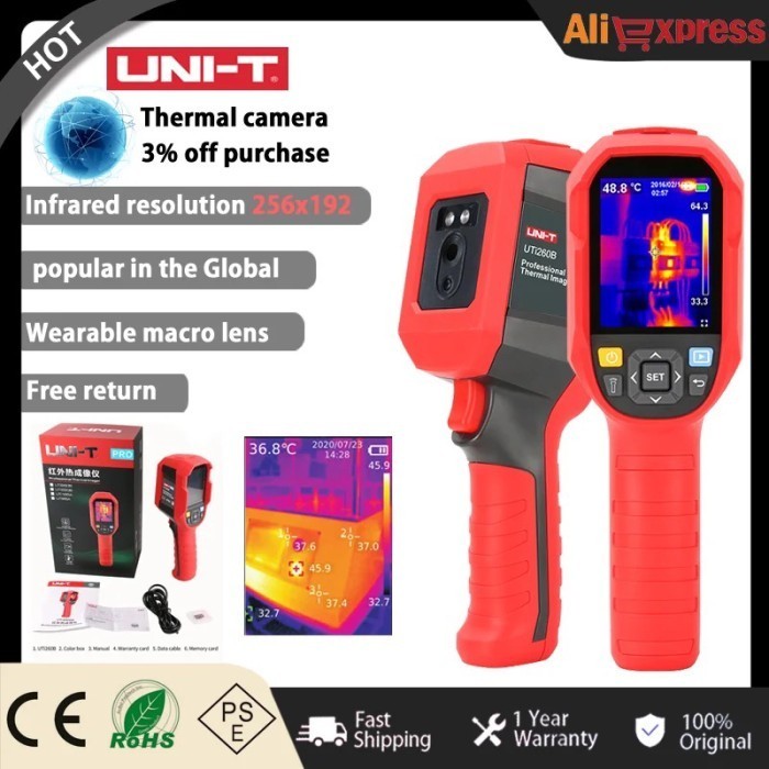 Jual Thermal Imager UNI-T UTi320E Camera 320×240 Infrared UNIT PC ...