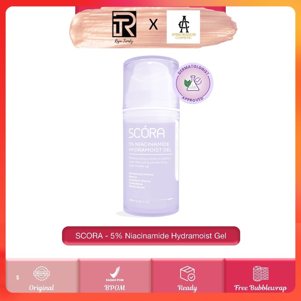 Jual SCORA - 5% NIACINAMIDE HYDRAMOIST GEL ( 100 ml ) - Pelembab Wajah Moisturizer Mencerahkan ...