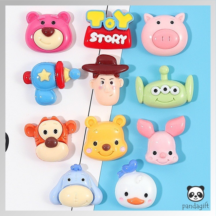Jual Resin Clay Karakter Grosir Sticker 3D Timbul Motif Toy Store Pooh ...