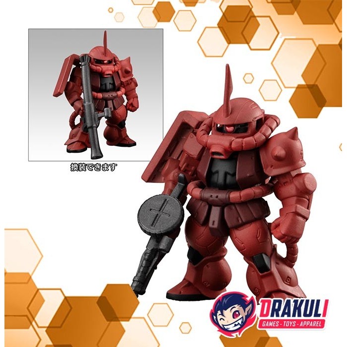Jual Toys BANDAI Gundam Converge Movie Visual Selection Figure - Zaku II (Char's Custom) Gundam ...
