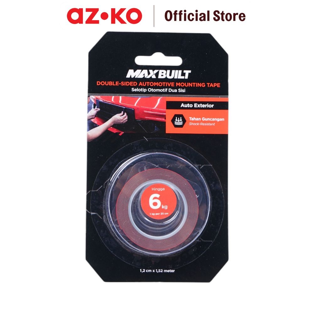 Jual AZKO Maxbuilt 1.2X152 cm Isolasi Mounting Tape Automotive Exterior ...