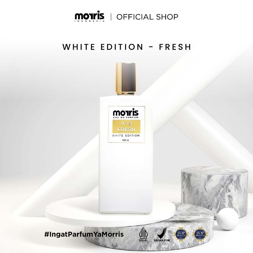 Jual Morris Eau De Parfum White Edition 100ml - Parfum Pria fresh putih ...