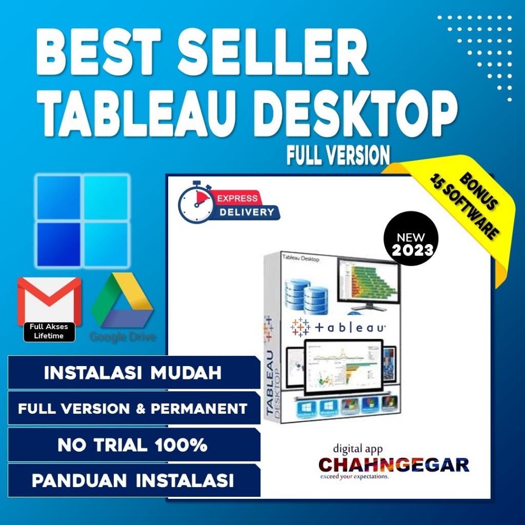 Jual License Tableau Desktop ORIGINAL Key Professional Full - 1 years | Shopee Indonesia