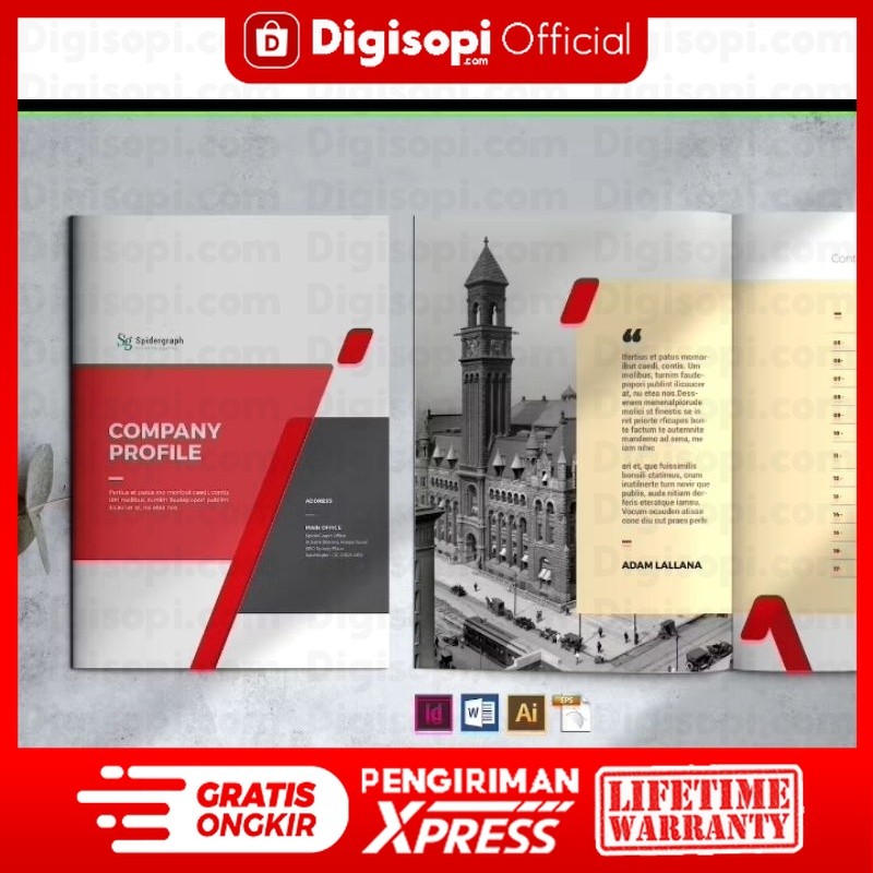 Jual 61 Template Company Profile Word | Shopee Indonesia