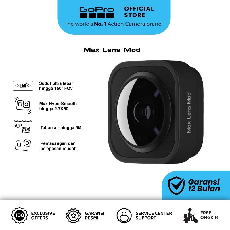 Jual GoPro Max Lens Mod - Garansi Resmi | Shopee Indonesia