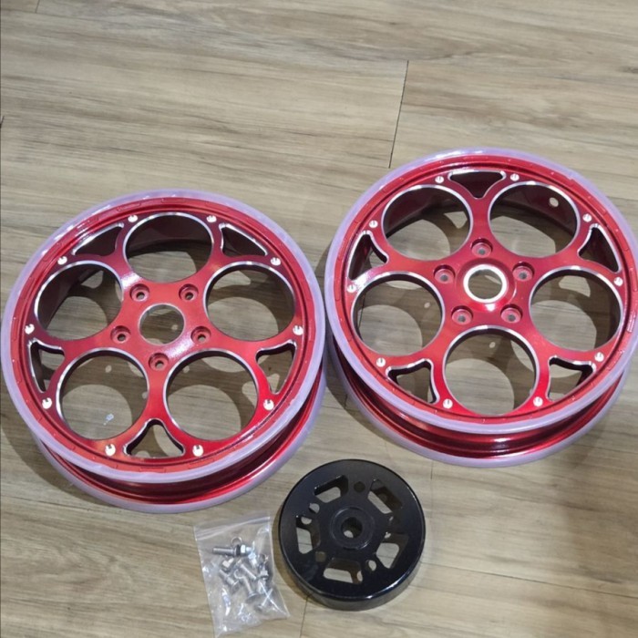 Jual Velg CNC Casting Model Marus W125 Red Modular Drum Brake Pisah ...