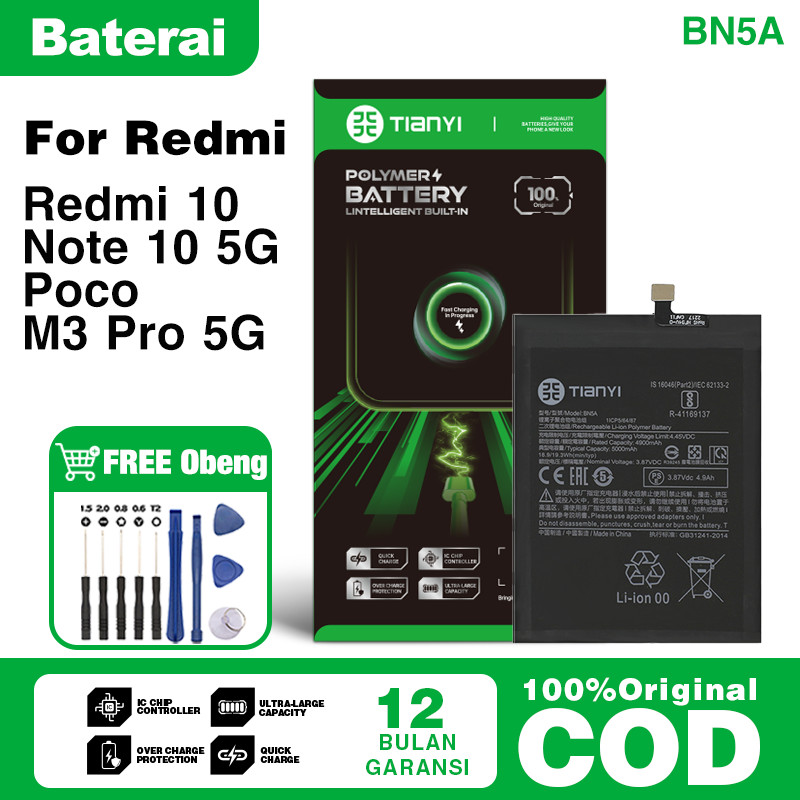 Jual Baterai Batre For Redmi 10 / Redmi Note 10 5G / Poco M3 Pro 5G ...