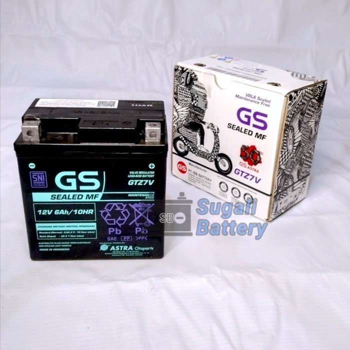 Jual Aki Motor Piaggio Vespa Sprint LX 125 150 Primavera GS ASTRA GTZ7V MF Kering 12volt 6Ah ...