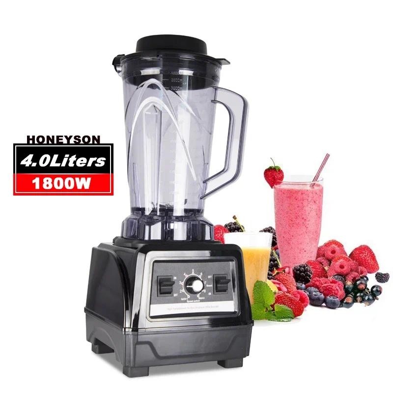 Jual Kitchen Countertop Heavy Duty 4 Liter Commercial Blender 1800W Powerful Food Processors ...