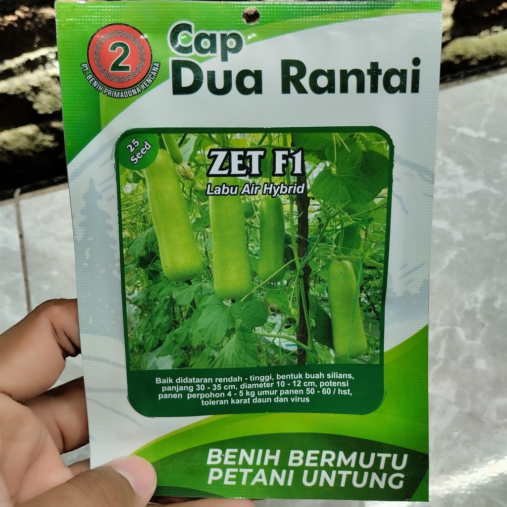 Jual Benih SP Labu Air ZET F1 isi 25 Biji Hibrida Cap Dua Rantai Small ...