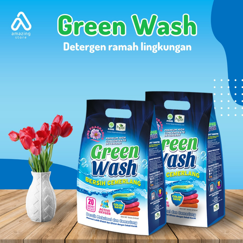 Jual Halal [PROMO] Detergent RAMAH LINGKUNGAN Green Wash ast | Shopee ...