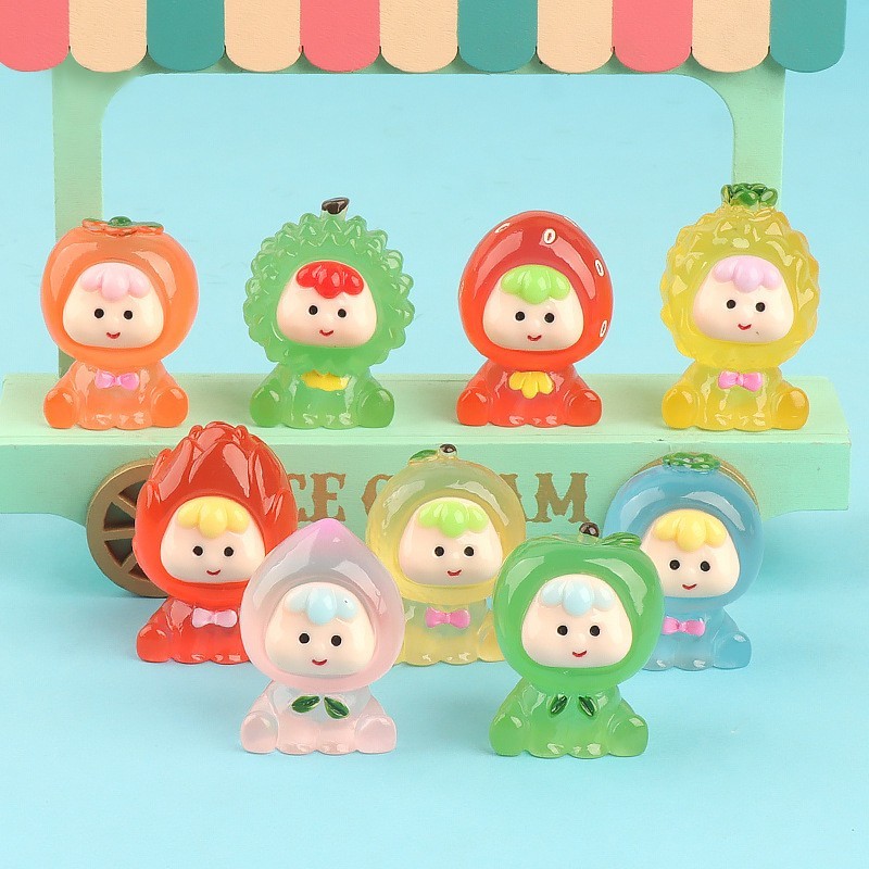 Jual Mainan anak RESIN LABUBU MISTERY GLOW IN THE DARK / clay labubu ...