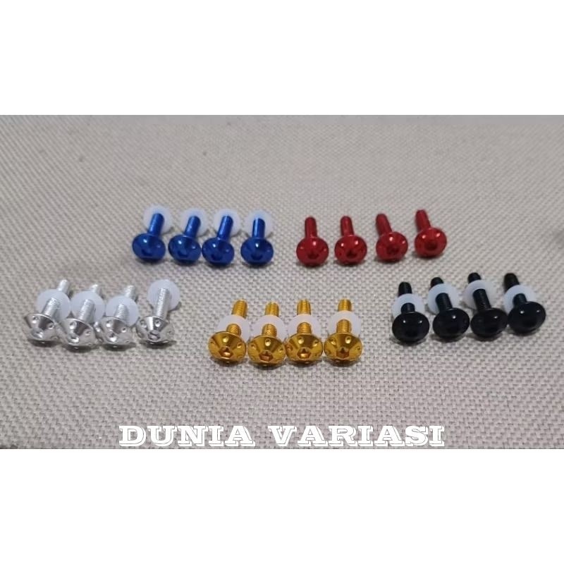 Jual Baut Visor/ Baut Winshield Probolt Nmax Aerox Lexi ADV 4 Buah Baut ...
