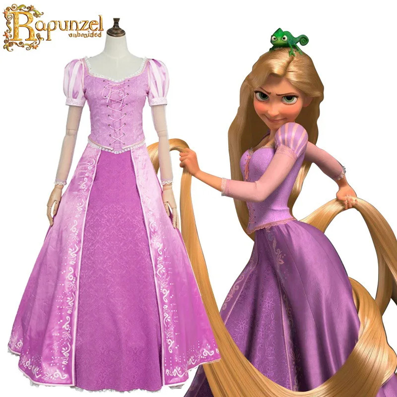 Jual MINISO Rapunzel Costume Adult Women Tangled Rapunzel Princess ...