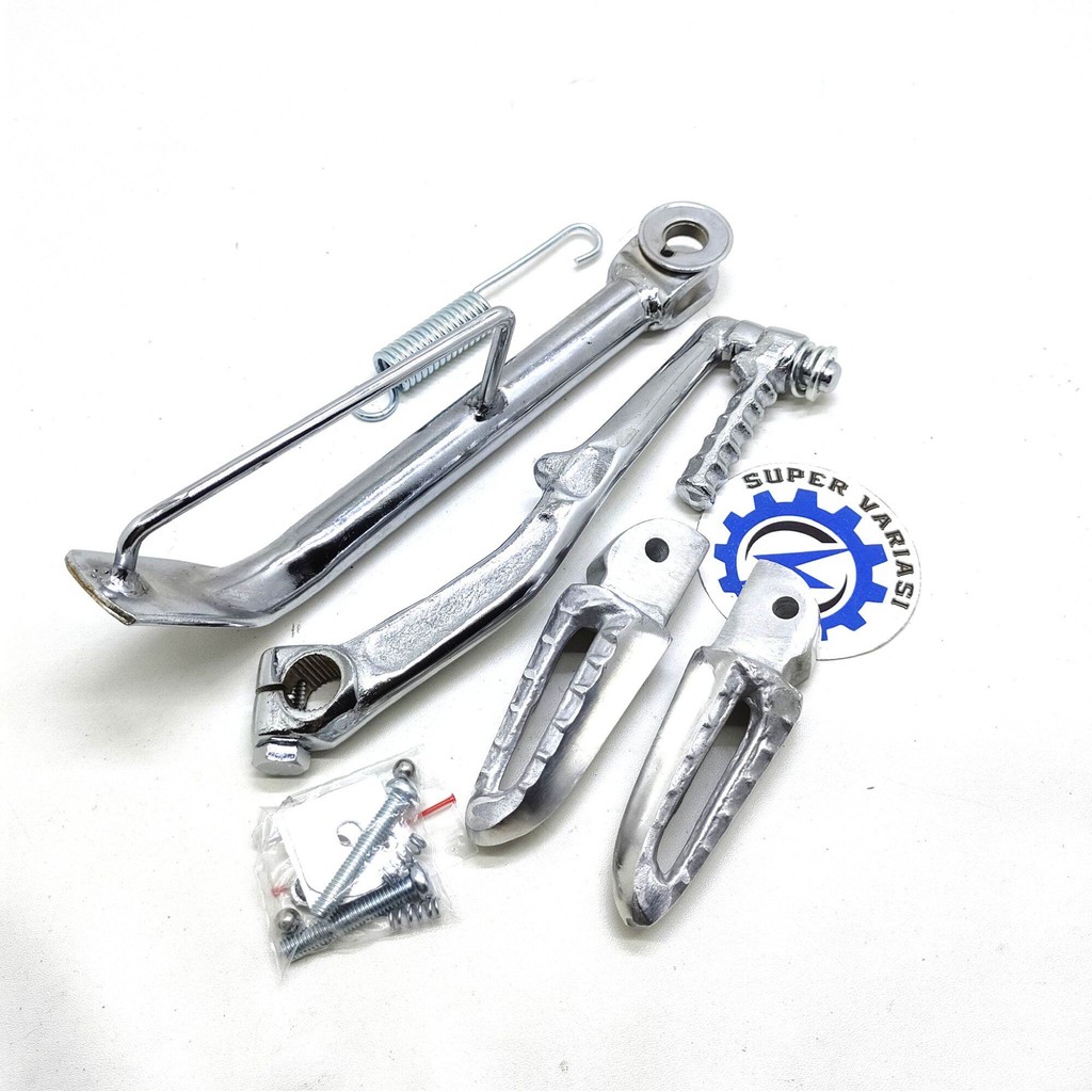 Jual STANDAR SAMPING CHROME + SELAHAN CHROME + FOOTSTEP CHROME BEAT ...