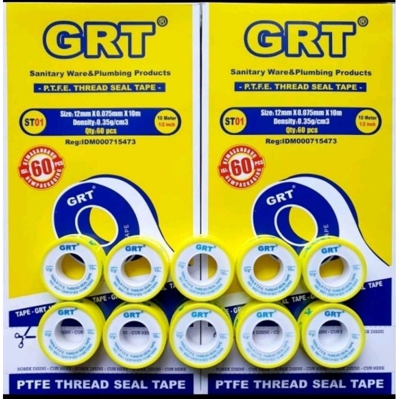 Jual [PROMO] seal tape sealtape GRT/VSM siltep selotip isolatip solatip ...