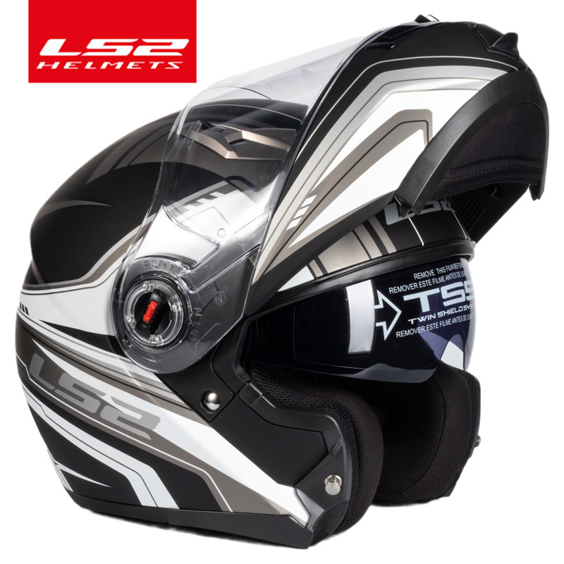 Jual Capacete LS2 FF370 Flip up motorcycle helmet LS2 dual lens modular ...