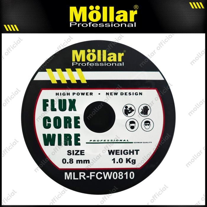 Jual MOLLAR 0.8 mm Flux Cored Wire 1 KG – Kawat Las MIG Tanpa Gas ...