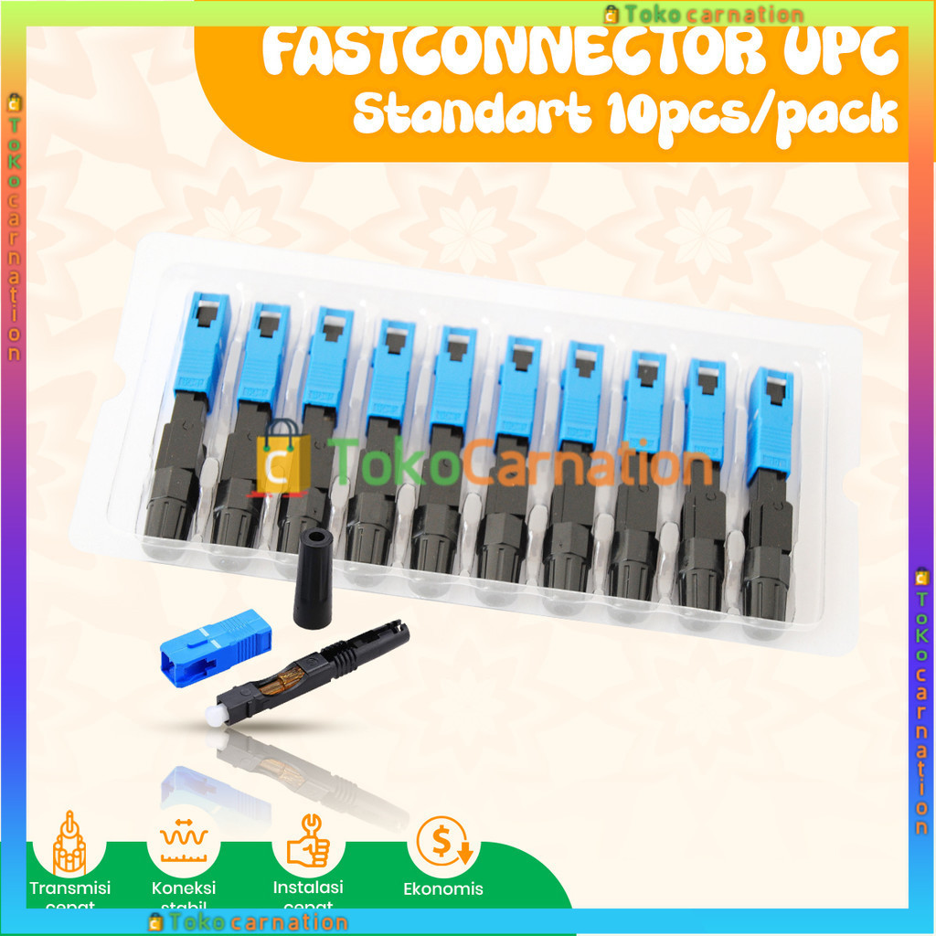 Jual [[ BEST SELLER ]]SC UPC/APC 10 PCS FTTH Konektor Fiber Optic SC / UPC Fiber Optic SC Fast ...